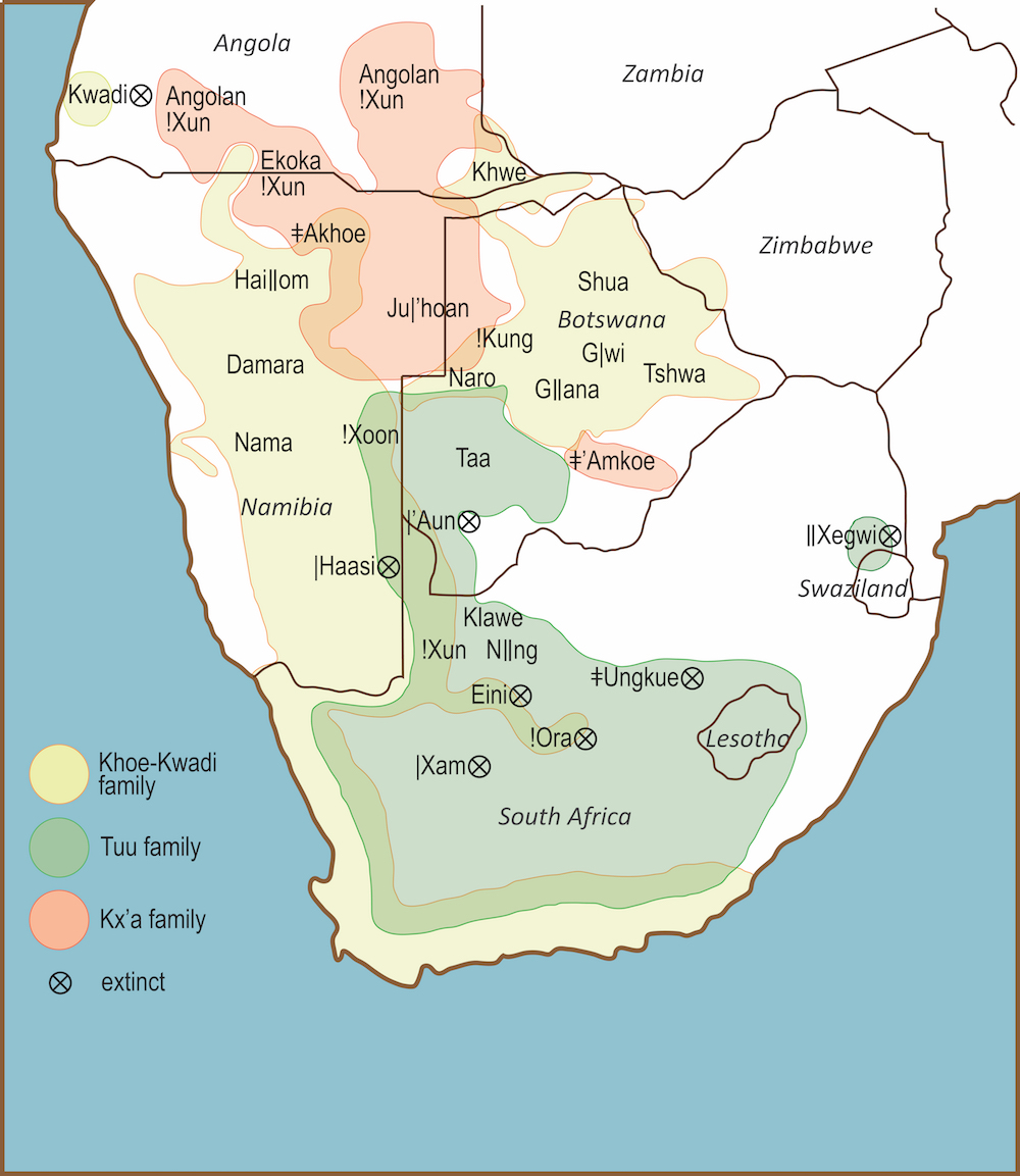 Language map | !Khwa ttu Digital Archive